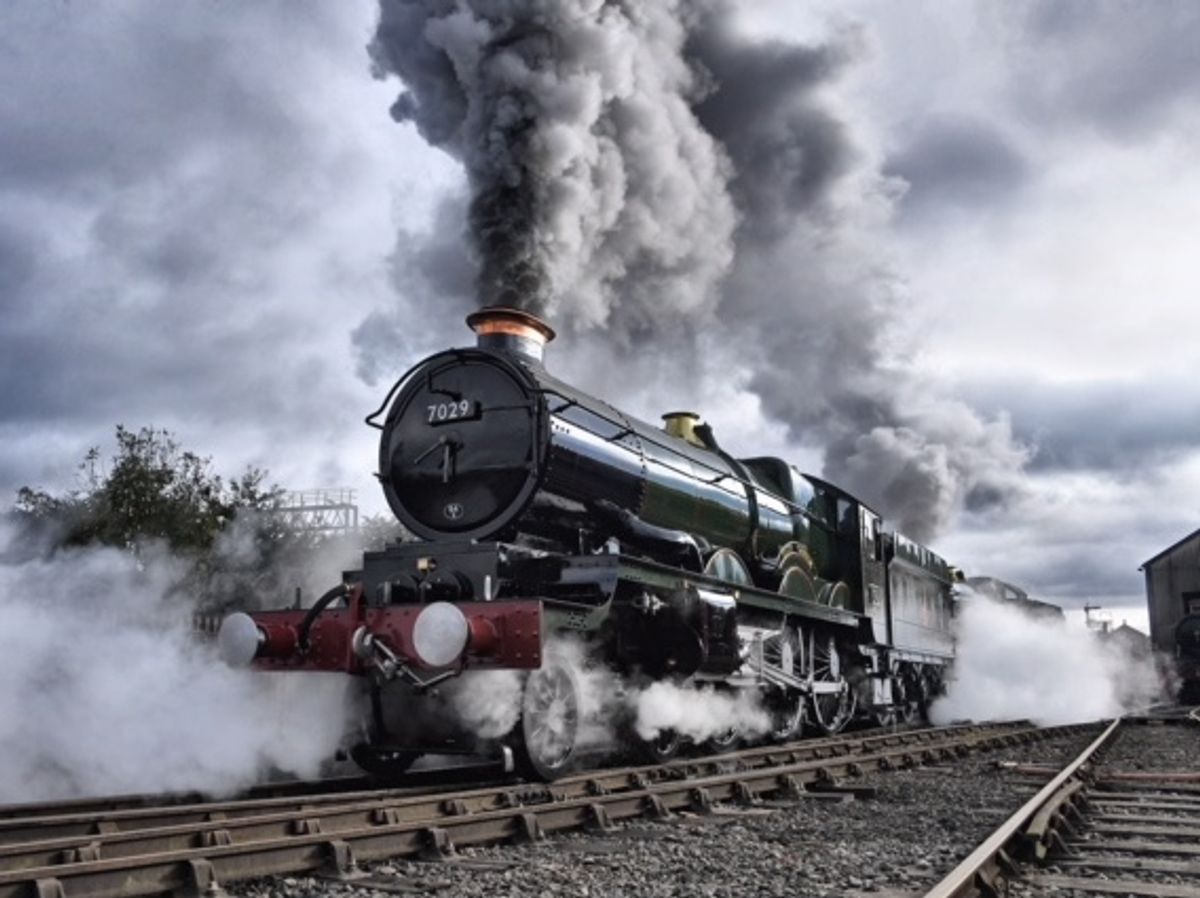 Two vintage express steam engines running through Shropshire on ...