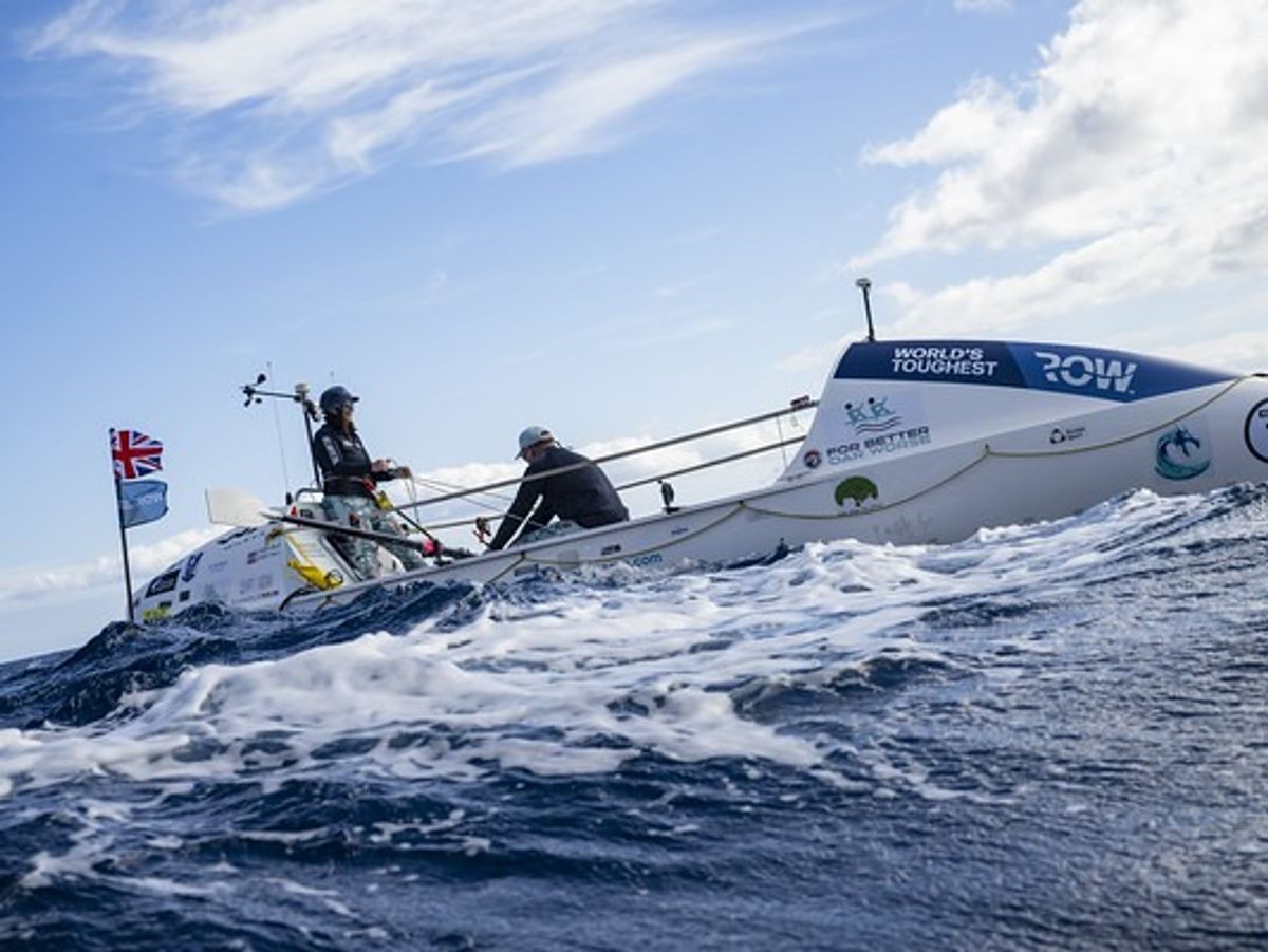 Atlantic rowing challenge pair face storms, capsizing - and being ...
