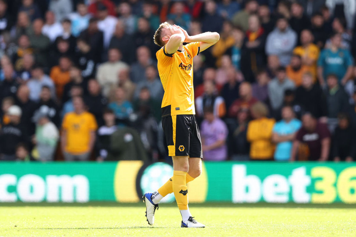 Wolves captain Ruben Neves questions referee consistency after Nathan Collins red card ...