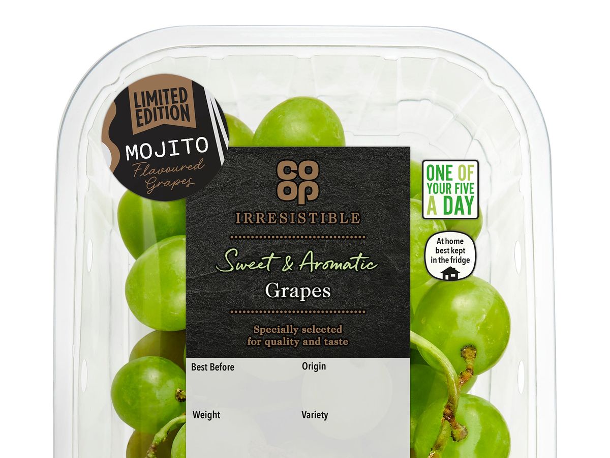 Co-op to launch range of grapes that taste like a Mojito cocktail ...