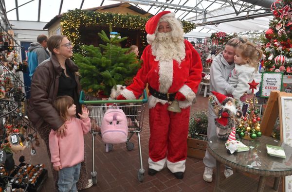 Santa arrives in Bridgnorth as garden centre enjoys opening weekend of ...